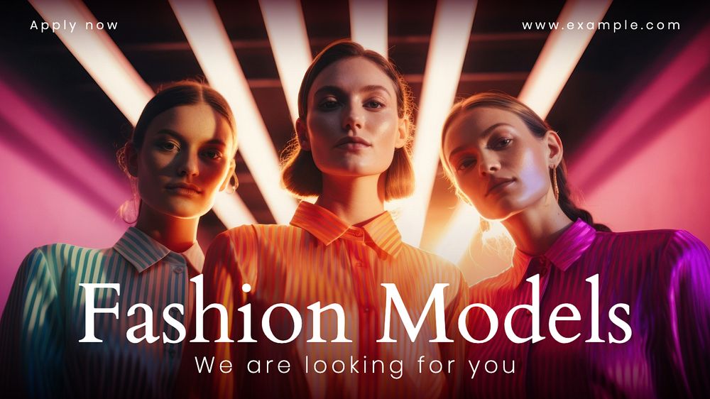 Hiring fashion models blog banner | Premium Editable Template - rawpixel