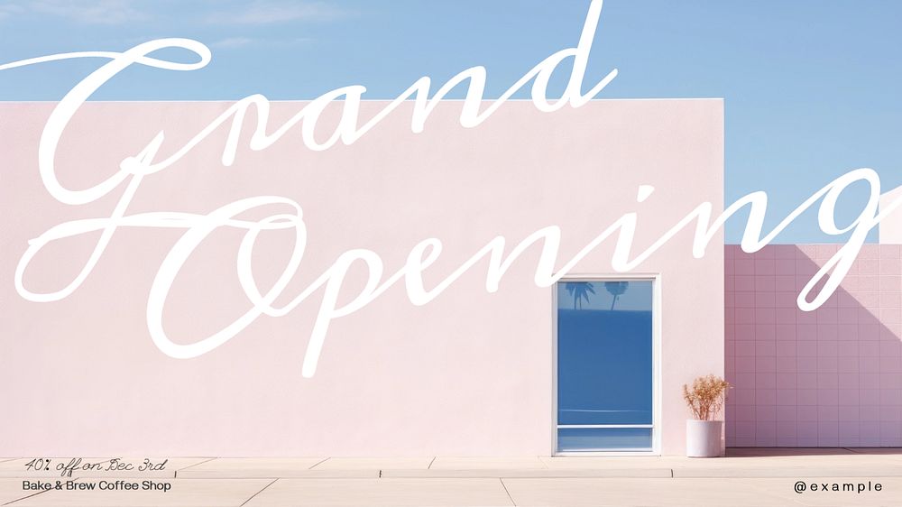 Grand opening blog banner template | Premium Editable Template - rawpixel