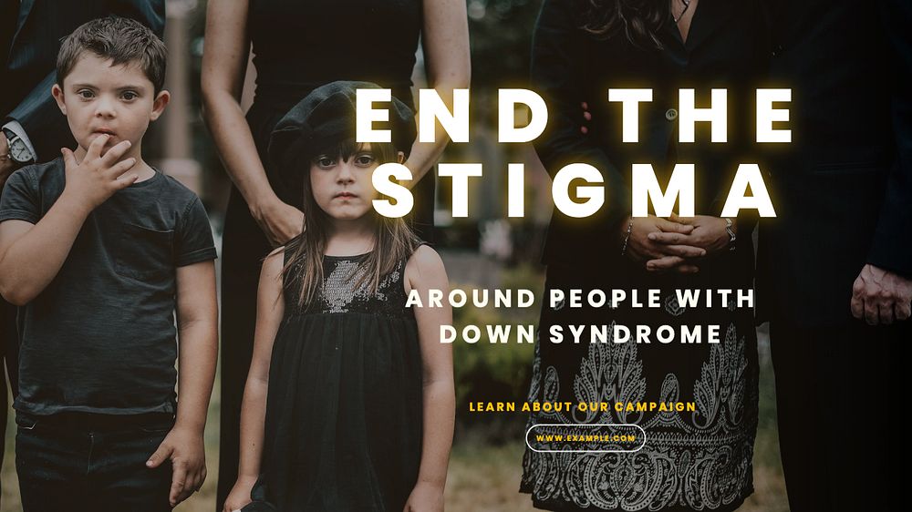 syndrome stigma blog banner template | Free Editable Template - rawpixel