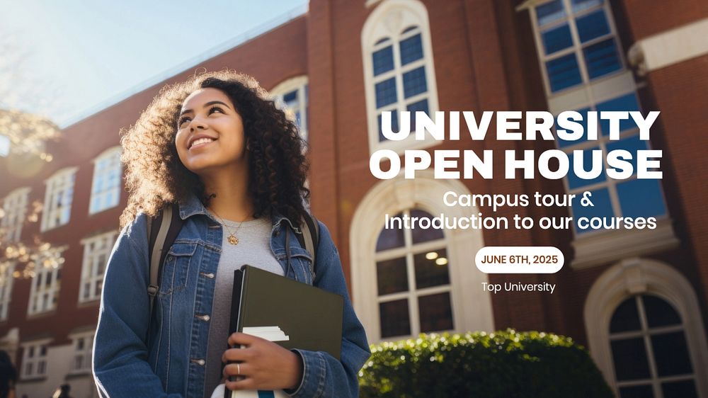 University open house blog banner | Premium Editable Template - rawpixel University open house blog banner | Premium Editable Template - rawpixel