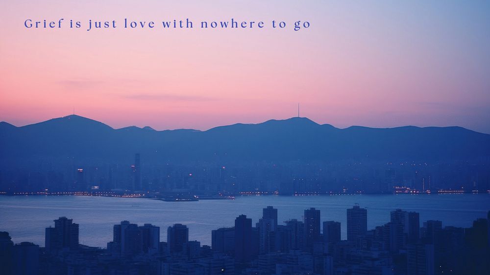 Grief quote blog banner template | Premium Editable Template - rawpixel