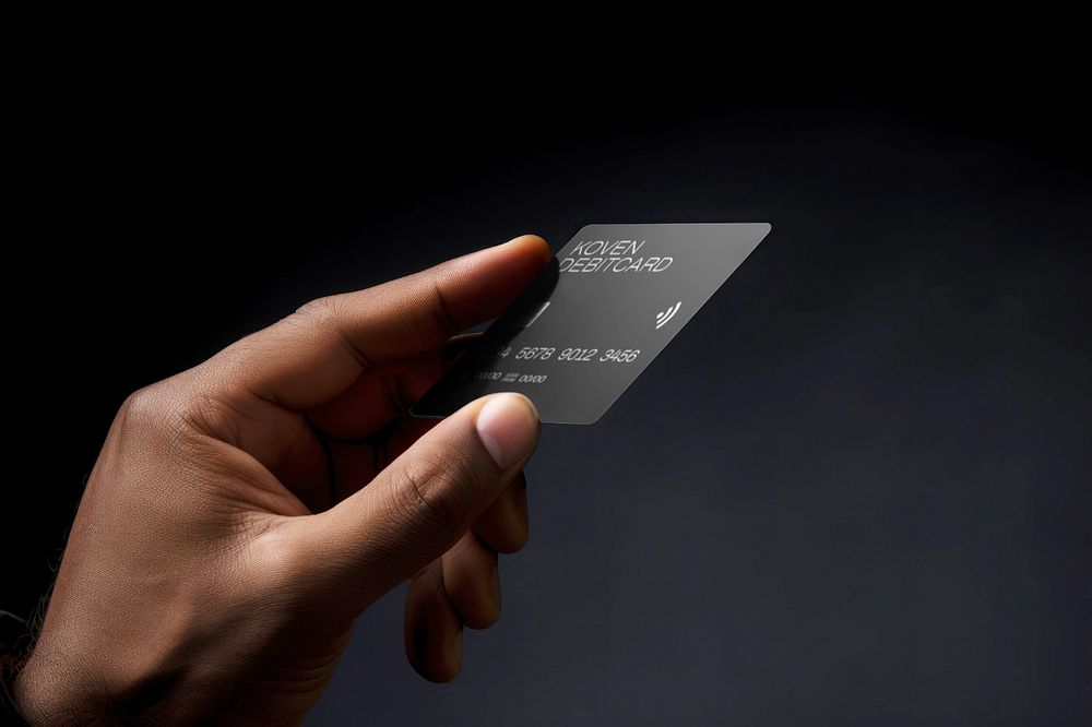 Black credit card mockup, editable | Premium Mockup Generator - rawpixel