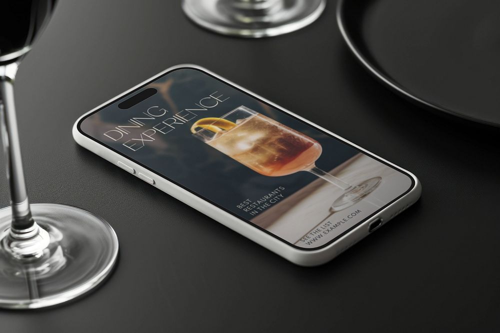 Phone screen mockup, editable design | Premium Mockup Generator - rawpixel