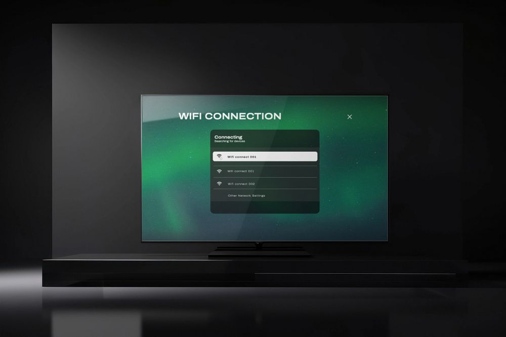 Smart tv screen mockup, editable | Premium Mockup Generator - rawpixel