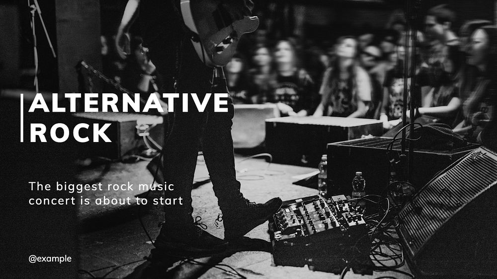 Rock alternative blog banner template | Premium Editable Template ...