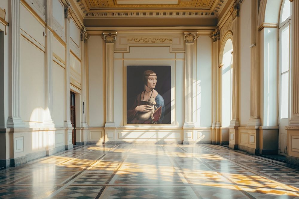 Art museum picture frame mockup | Premium Mockup Generator - rawpixel