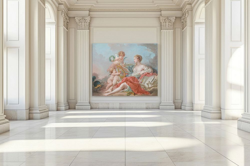 Art museum picture frame mockup, | Premium Mockup Generator - rawpixel