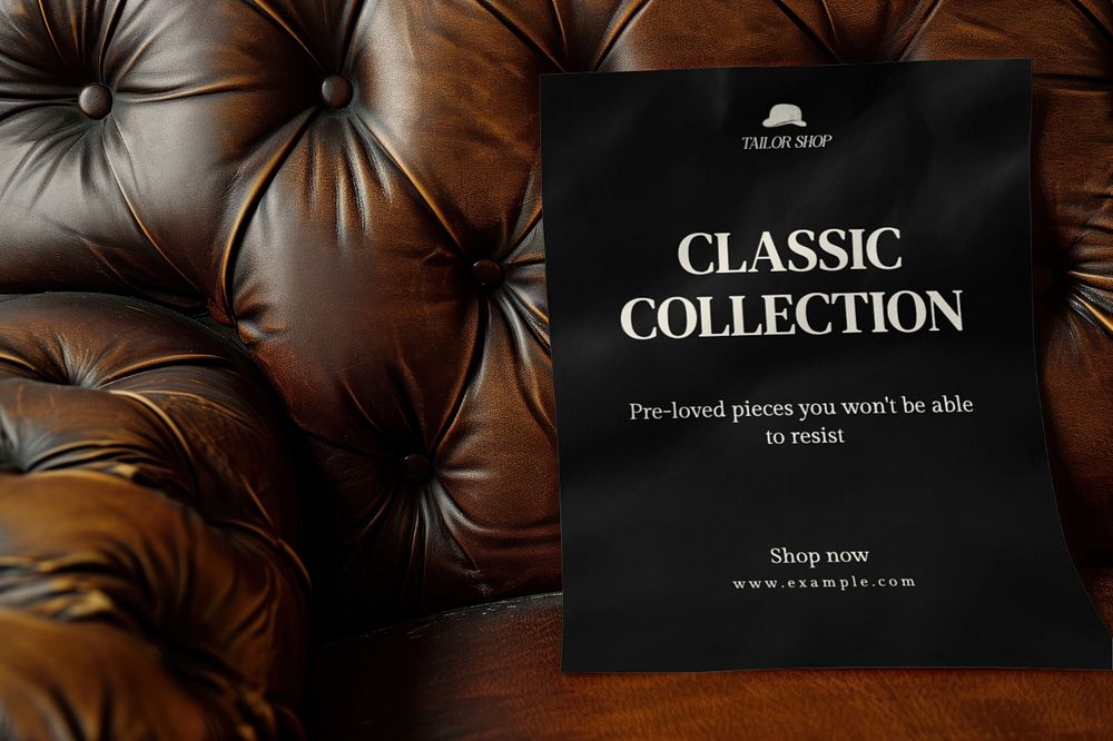 Black poster mockup, editable design | Premium Mockup Generator - rawpixel