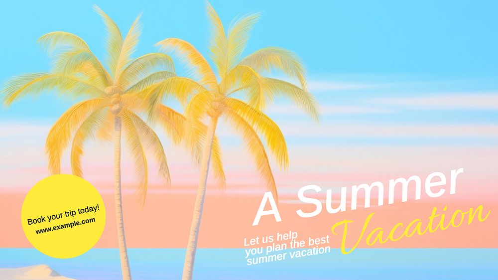 Summer vacation blog banner template | Premium Editable Template - rawpixel