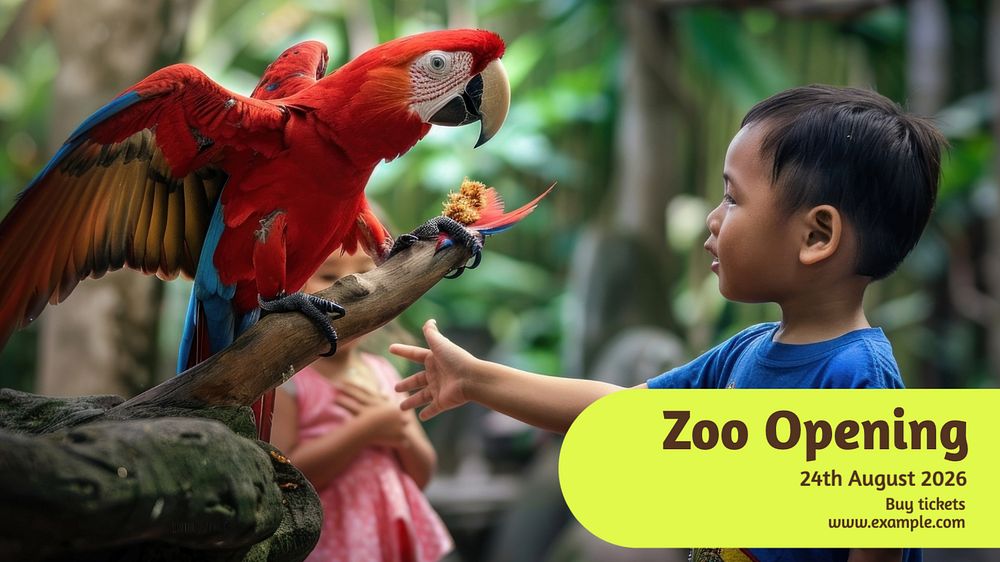 Zoo opening blog banner template | Premium Editable Template - rawpixel