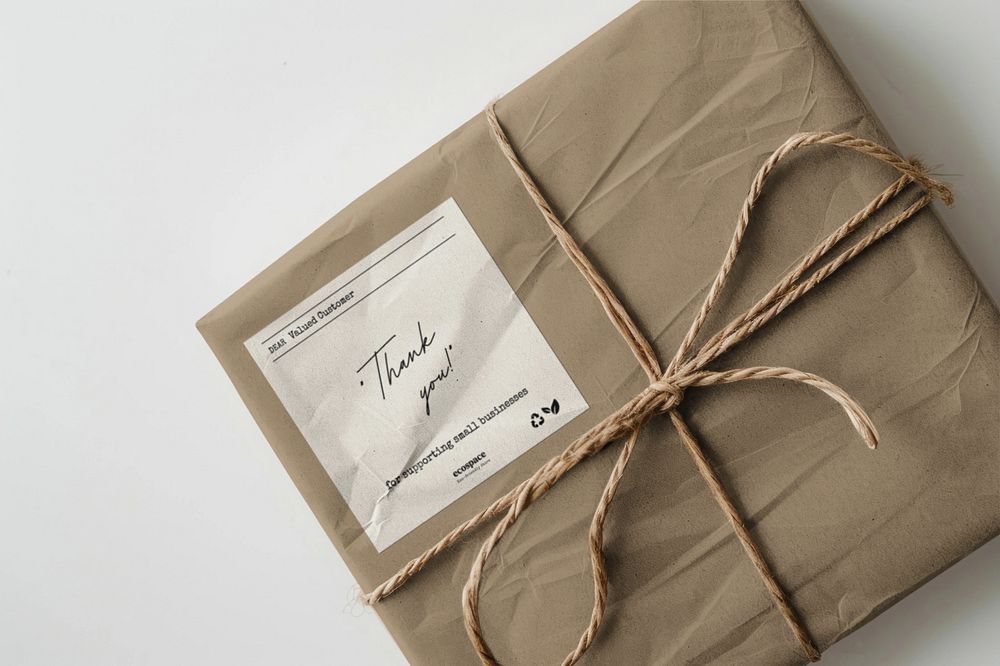 Wrapped gift box mockup, editable | Premium Mockup Generator - rawpixel