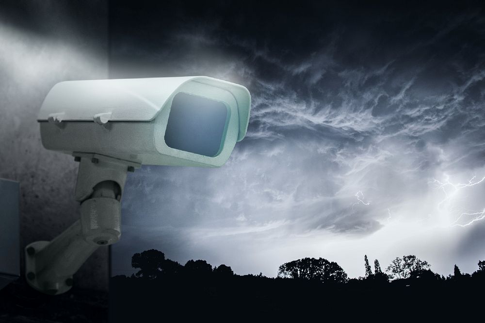 CCTV camera security technology remix | Premium Editable Design - rawpixel