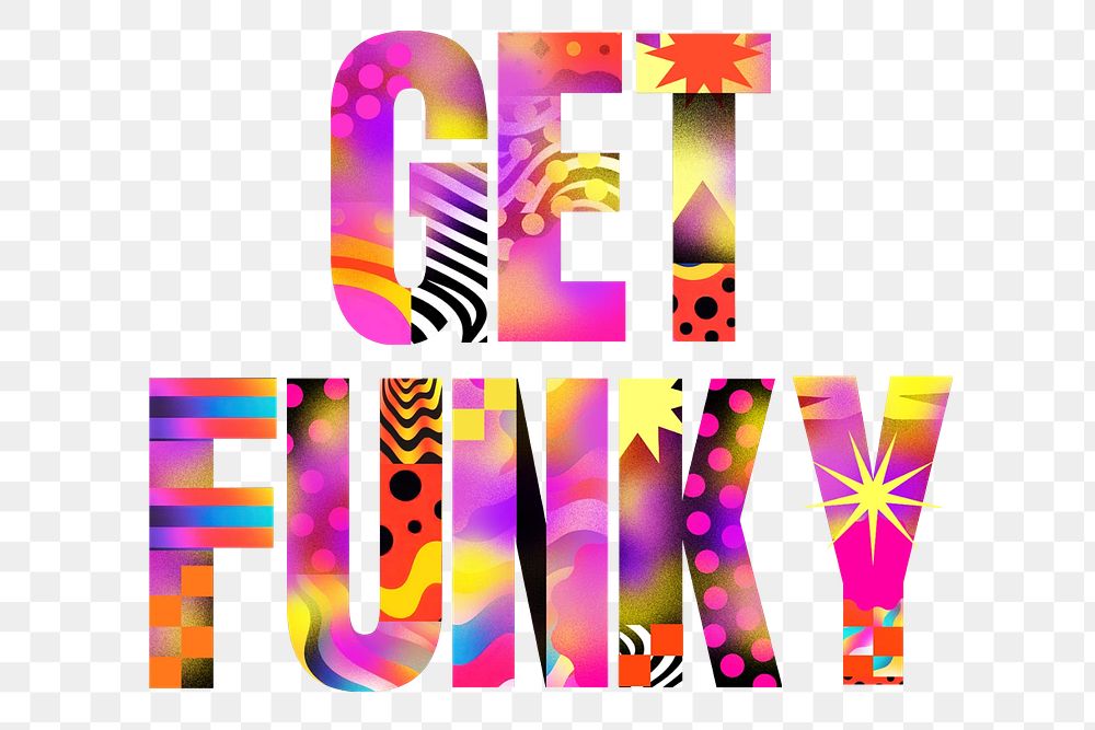 Get Funky word element, editable | Premium - rawpixel