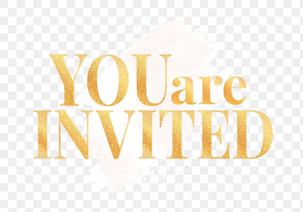 You are invited word element, | Premium - rawpixel