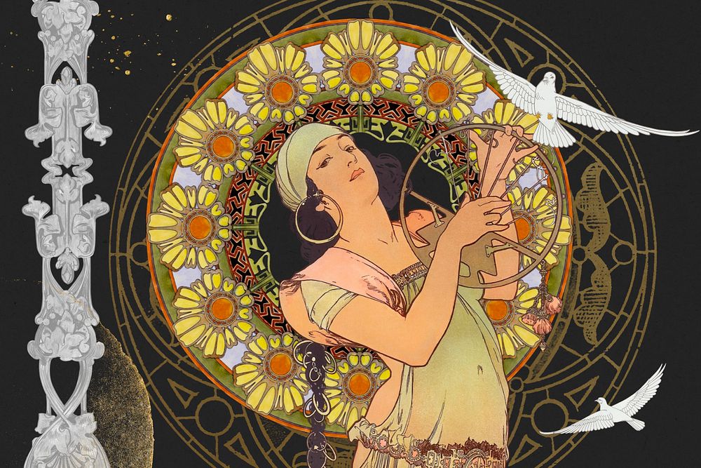 Alphonse Mucha's Salomé, vintage art | Premium Editable Design - rawpixel