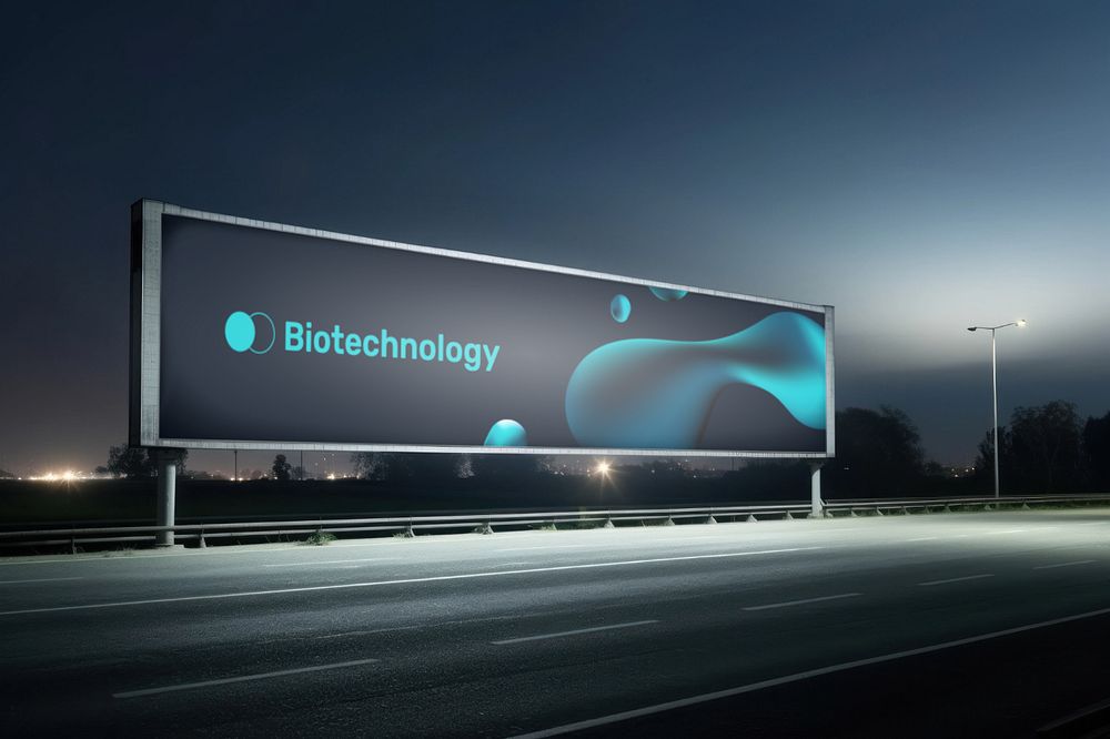 Editable biotechnology billboard mockup | Premium Mockup Generator ...