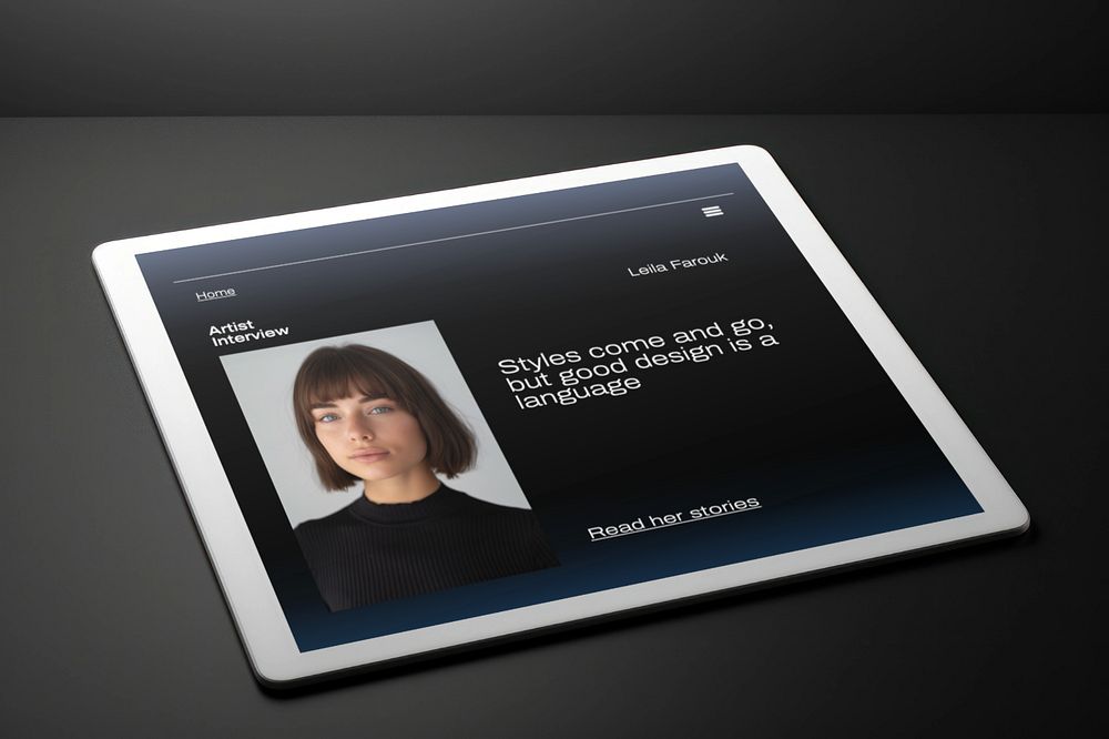Editable tablet screen mockup | Premium Mockup Generator - rawpixel