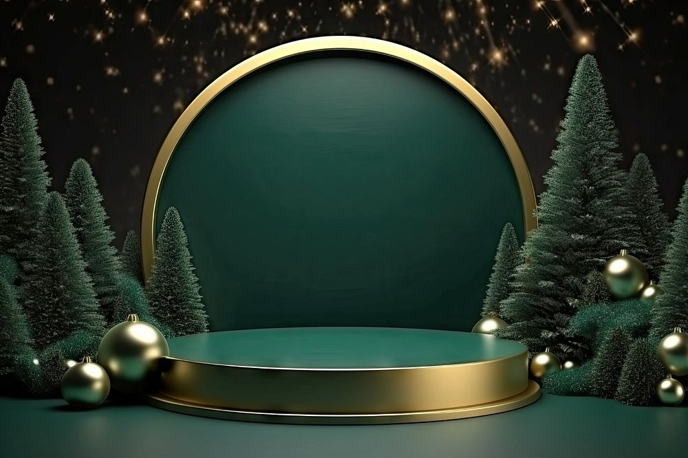 Editable Christmas product backdrop mockup | Premium Mockup Generator ...