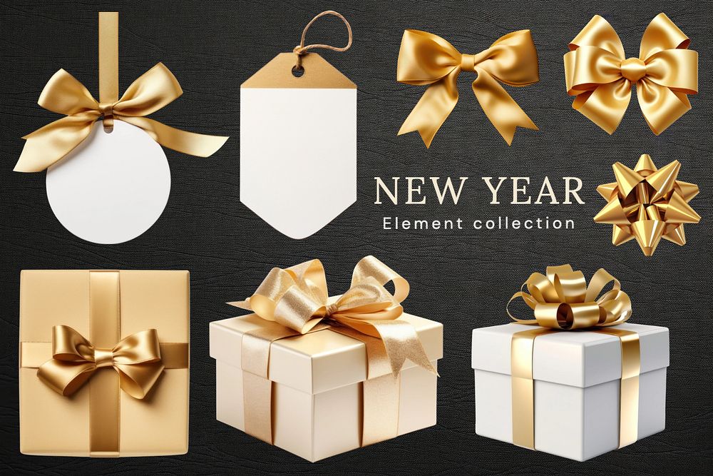 Editable gold gift box design | Premium Editable Design - rawpixel