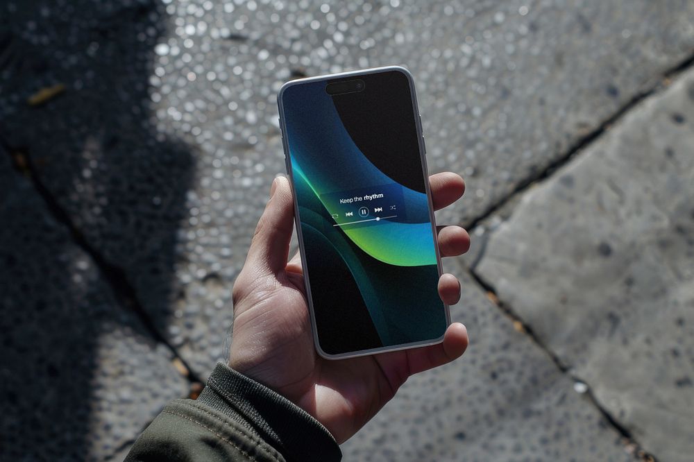 Editable smartphone screen mockup | Premium Mockup Generator - rawpixel