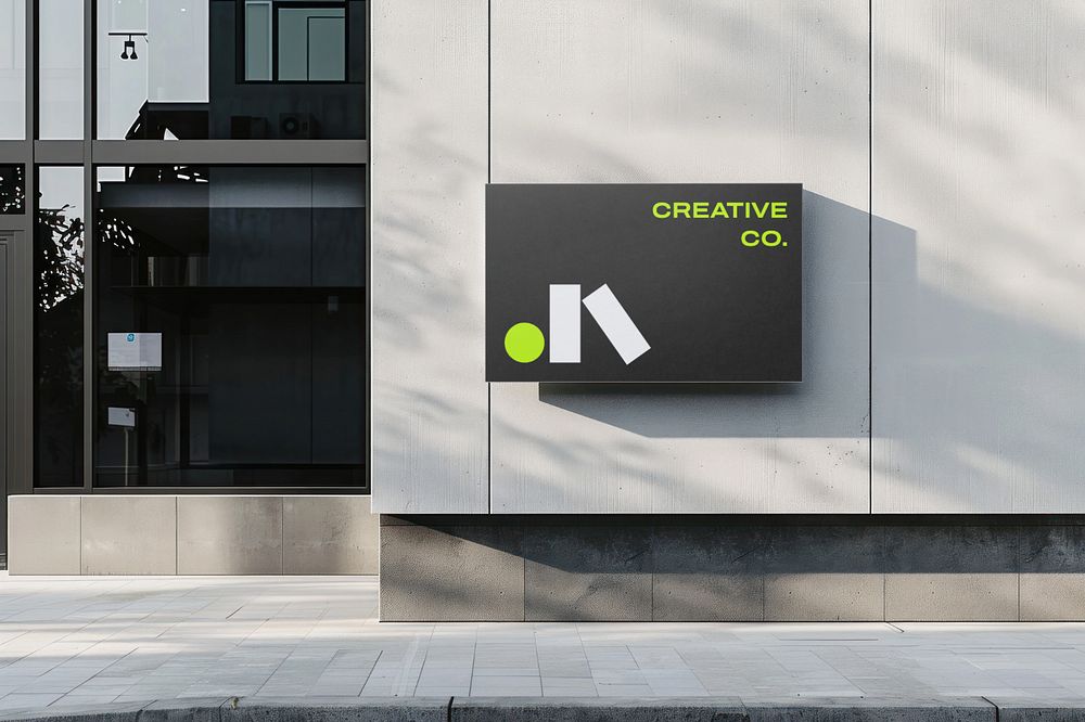 Editable building sign mockup design | Premium Mockup Generator - rawpixel