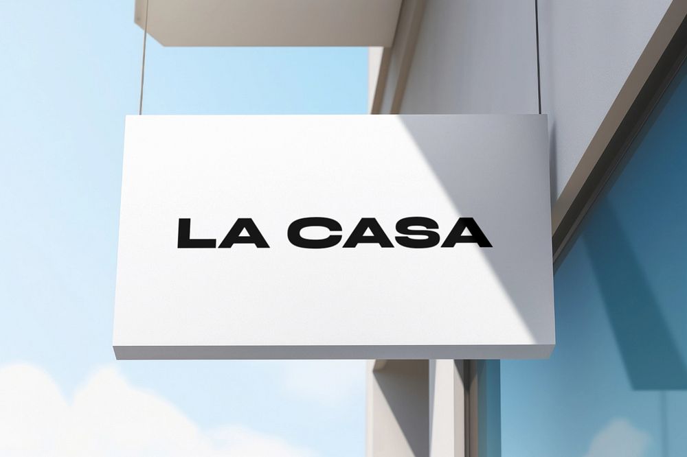 Editable storefront sign mockup design | Premium Mockup Generator ...