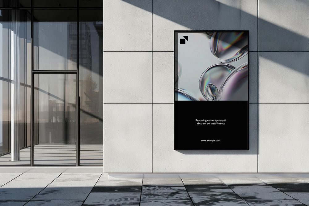 Editable building poster mockup | Premium Mockup Generator - rawpixel