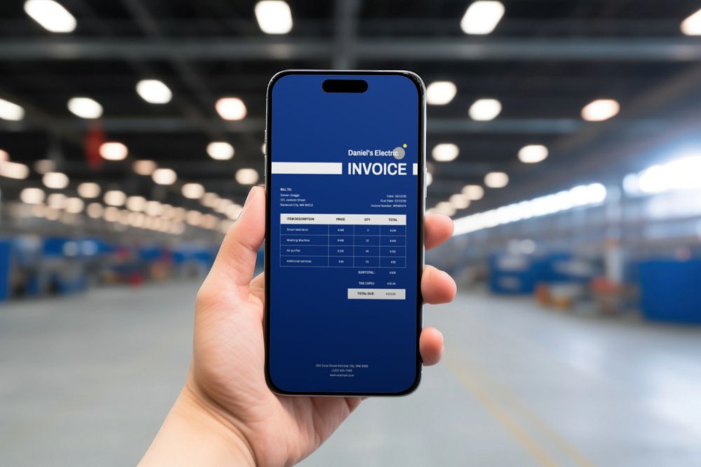 Editable invoice mockup template | Premium Mockup Generator - rawpixel