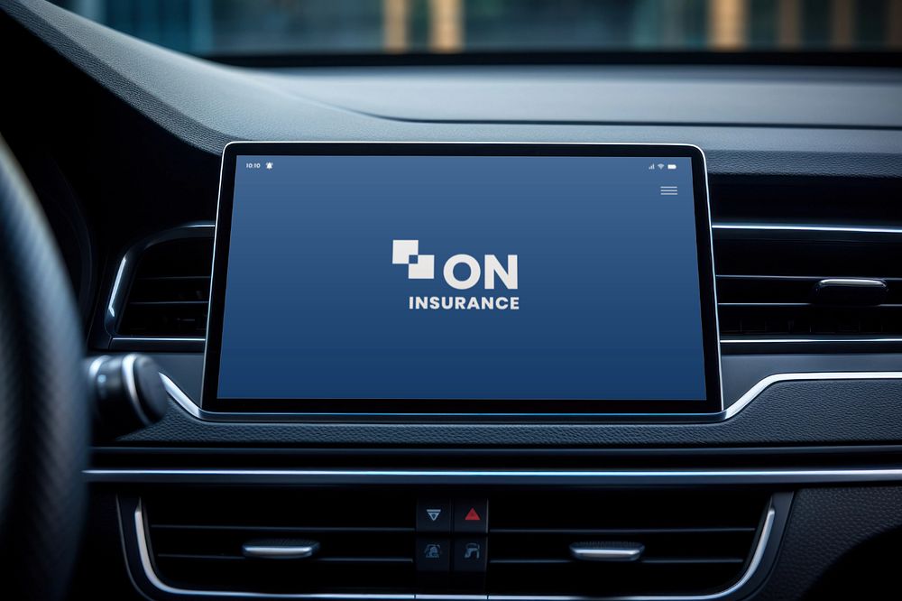 Editable modern car dashboard screen | Premium Mockup Generator - rawpixel
