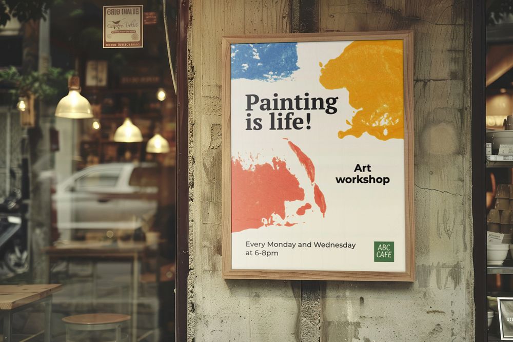 Editable frame sign mockup | Premium Mockup Generator - rawpixel