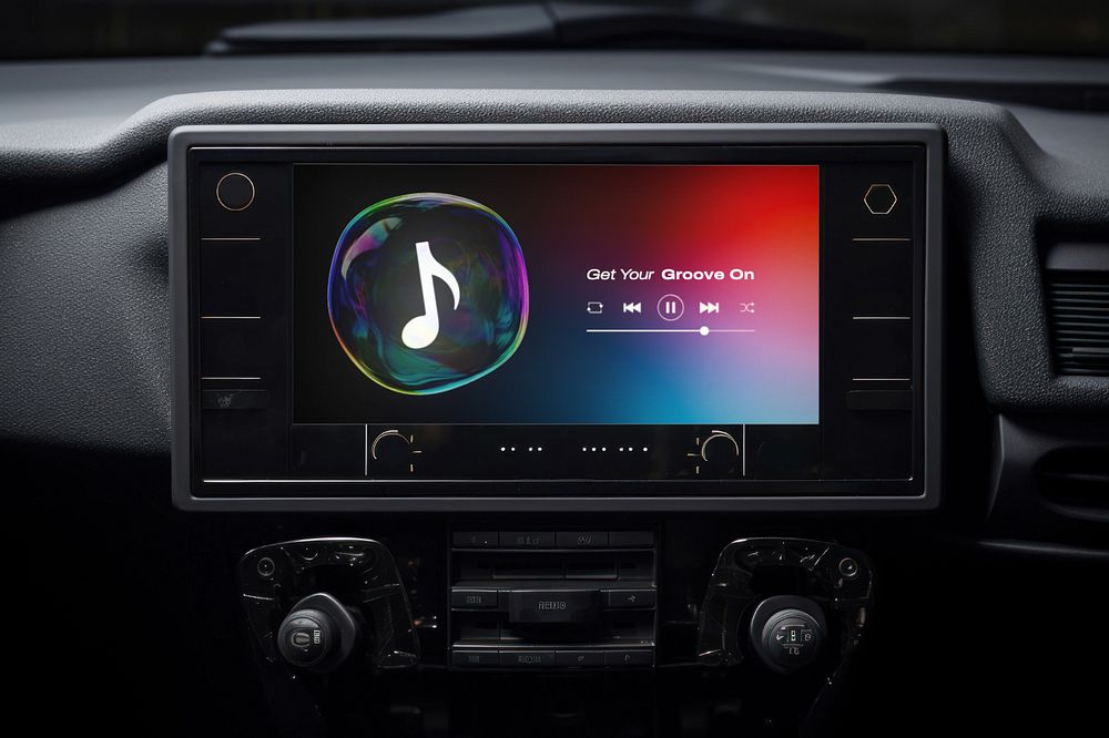 Editable car infotainment system mockup | Premium Mockup Generator ...