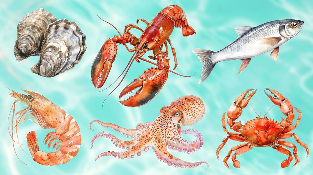 Editable fresh seafood market design | Premium Editable Design - rawpixel