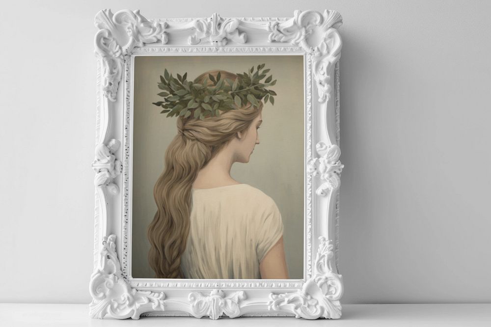 Editable portrait photo frame mockup | Premium Mockup Generator - rawpixel