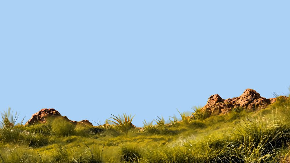 Serene landscape rocky terrain animated | Free Transparent Video - rawpixel