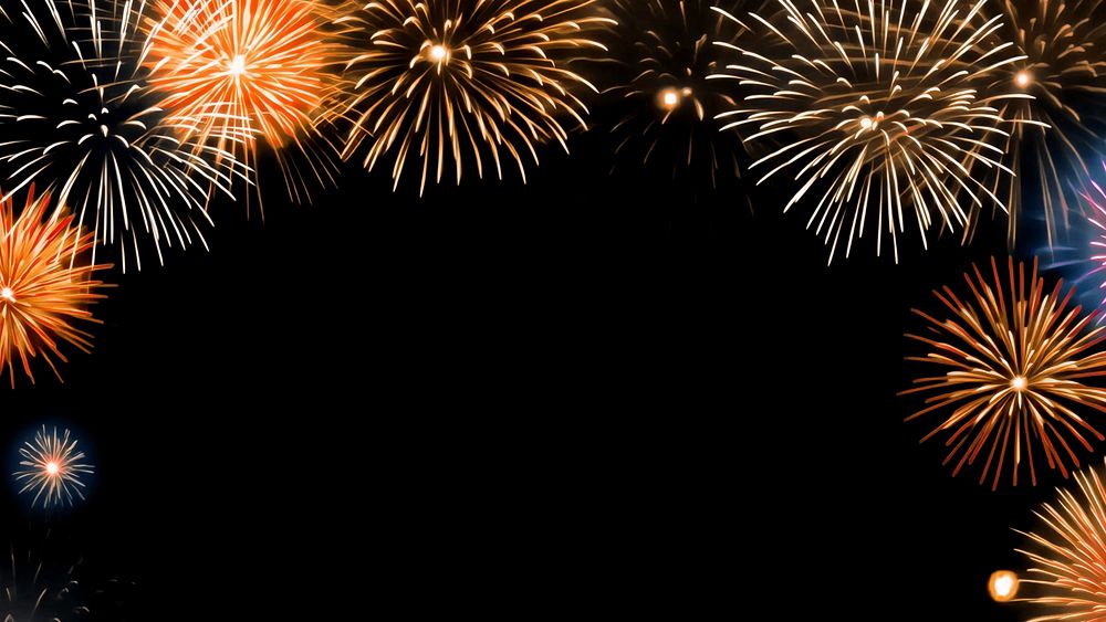 Festive fireworks animated overlay, transparent | Free Transparent ...