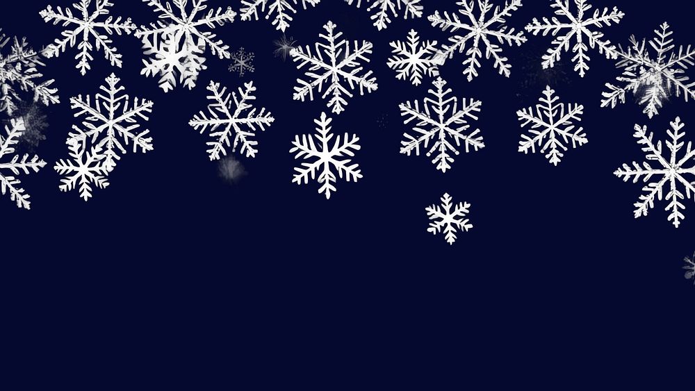 Snowflake border animated overlay, transparent | Free Transparent Video ...