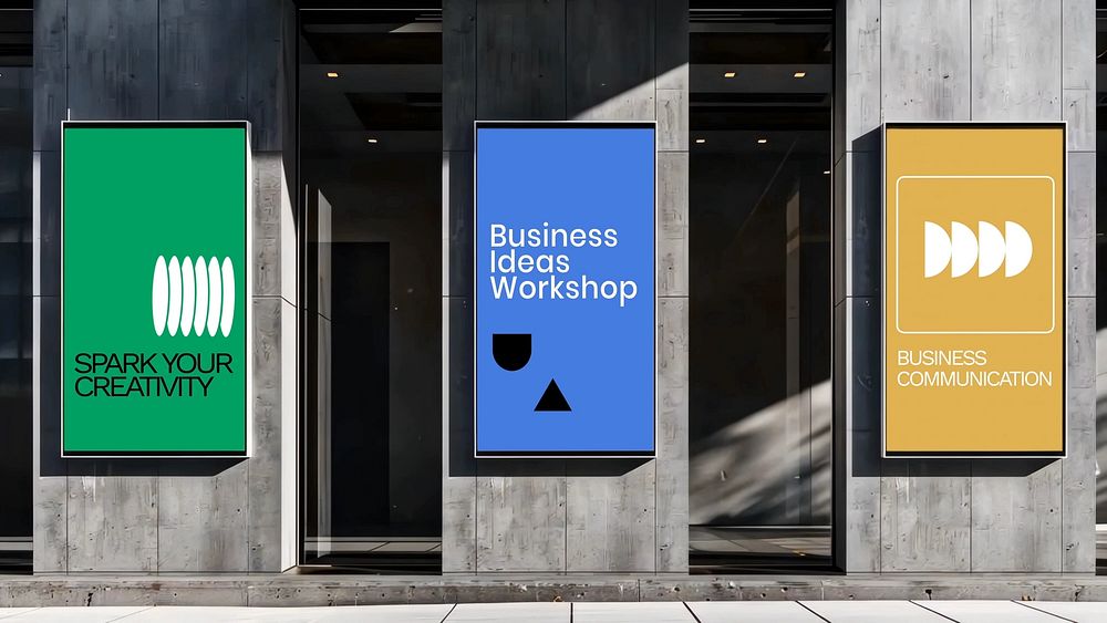 Digital billboards live mockup, animated | Free Transparent Video ...