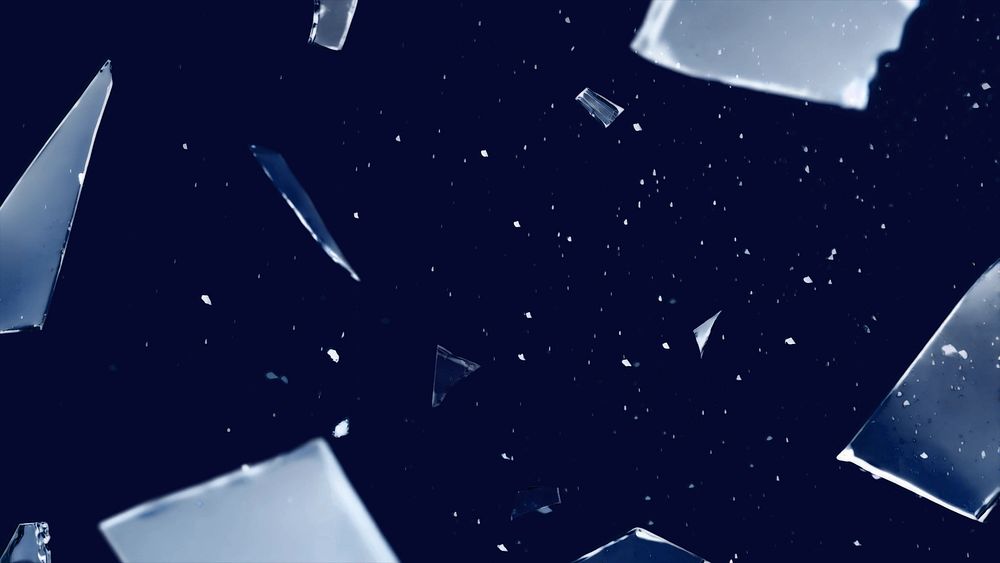 Shattered glass animated overlay, transparent | Free Transparent Video ...