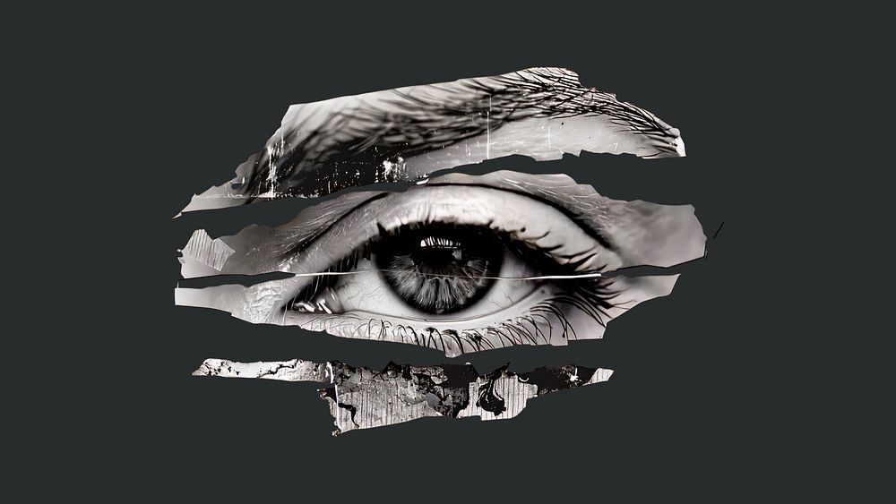 Ripped paper blinking eye animation | Free Transparent Video - rawpixel