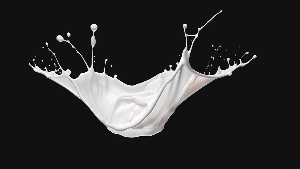 Dynamic milk splash art animated | Free Transparent Video - rawpixel