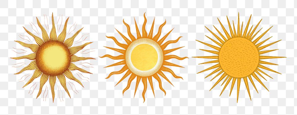 2d graphic suns png element | Premium PNG - rawpixel