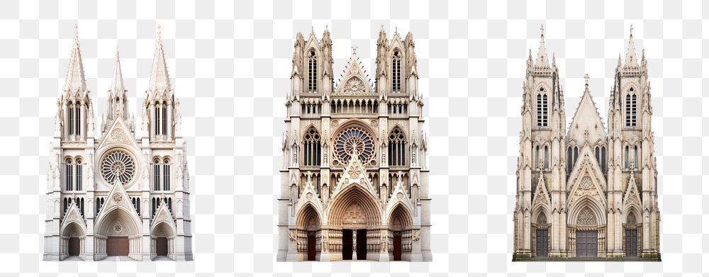 Cathedral png element set transparent | Premium PNG - rawpixel