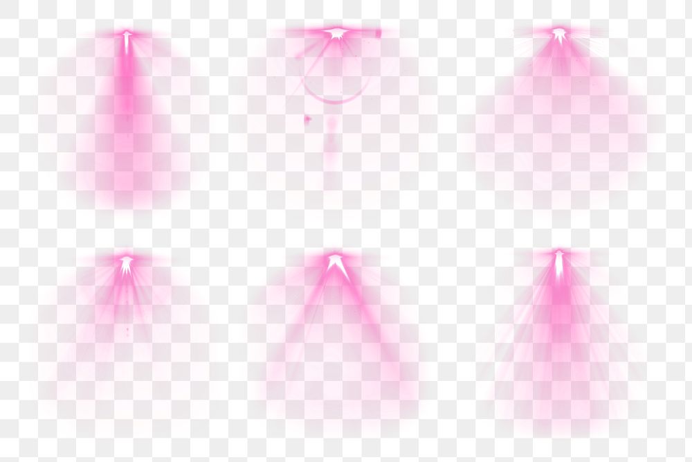 PNG Pink light effect set, | Premium PNG - rawpixel