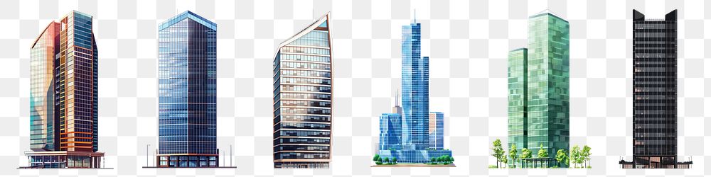 PNG Office tower skyscraper vector | Premium PNG - rawpixel