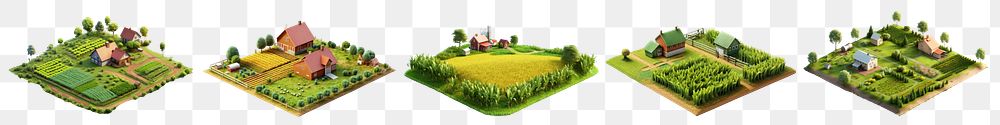 PNG Farm field isometric illustration | Premium PNG - rawpixel