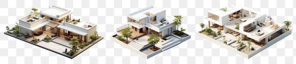 PNG Modern house model architecture | Premium PNG - rawpixel