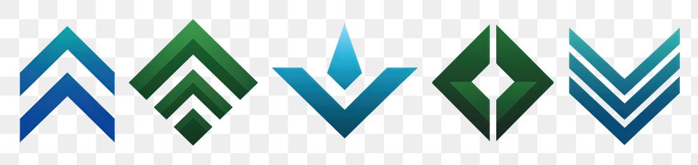 PNG Blue green arrow logo | Premium PNG - rawpixel
