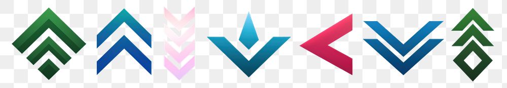 PNG Blue green arrow logo | Premium PNG - rawpixel