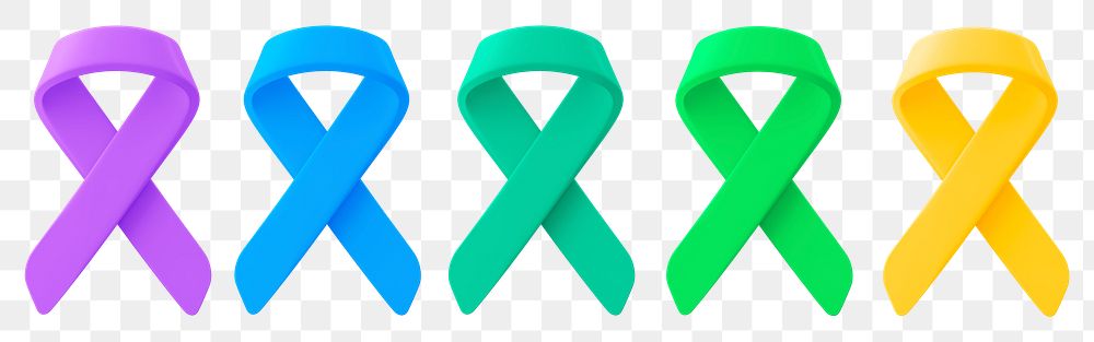 PNG 3D awareness ribbon health | Premium PNG - rawpixel