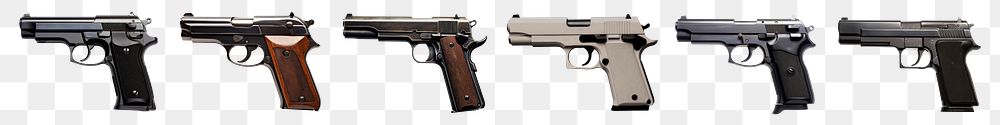 PNG Collection various handguns set, | Premium PNG - rawpixel